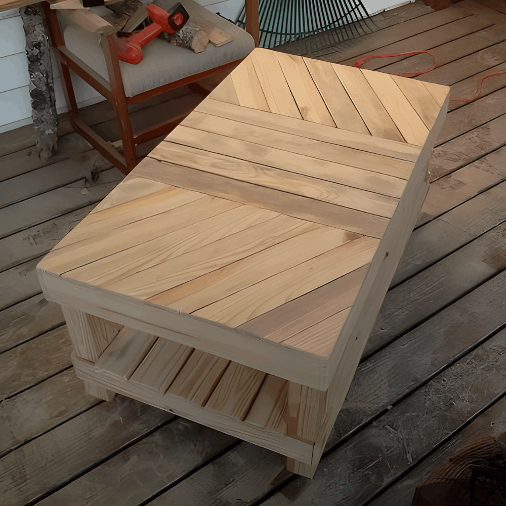 Pallet Center Table with Storage Space - PTCT001– PalleTrendz