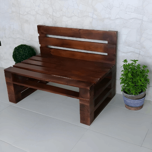 1-Seater Pallet Sofa without Arm Rest | Eco-Friendly Pallet Furniture ...