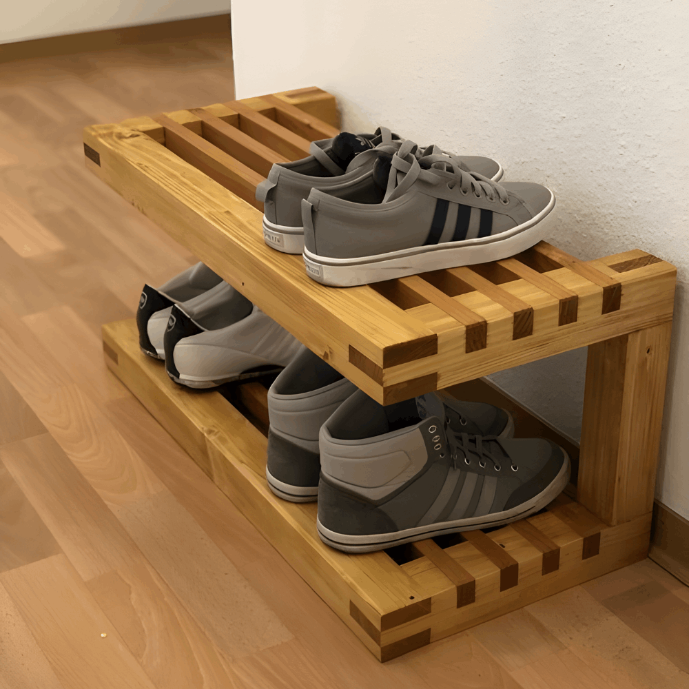 Pallet Shoe Rack with single support - PTSR005– PalleTrendz