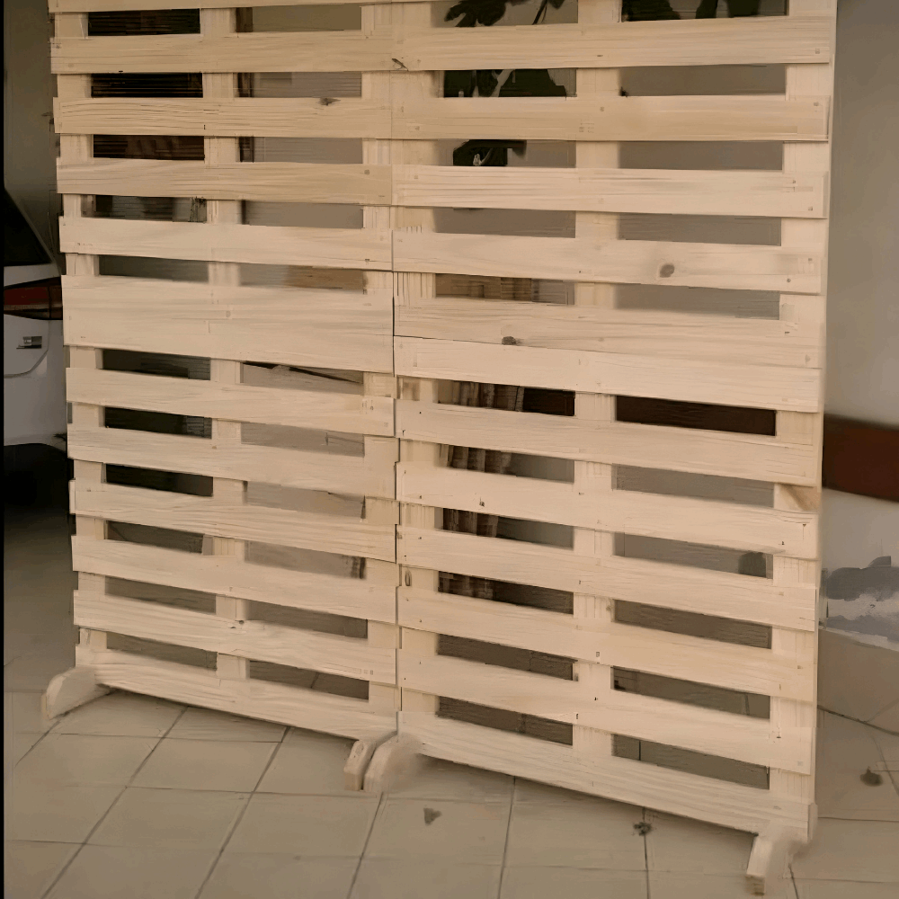 Durable Pallet Wall with Base Support | Eco-Friendly Design– PalleTrendz