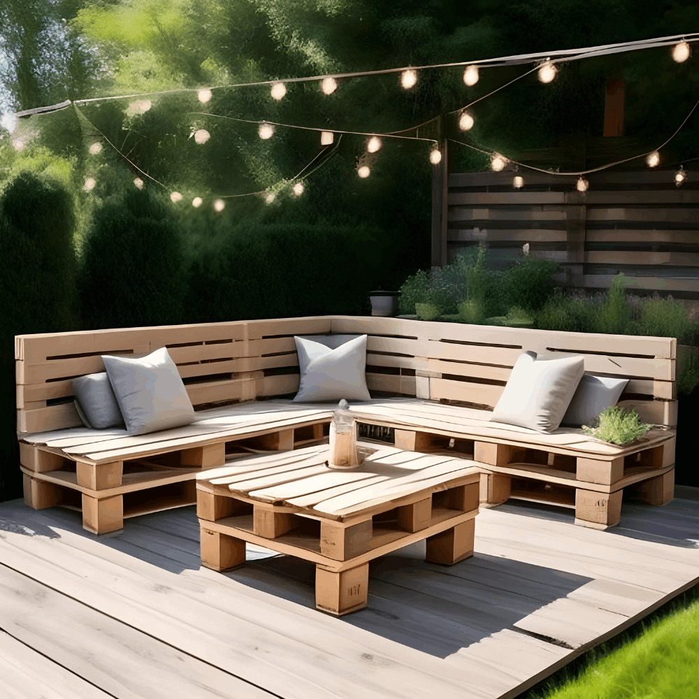 Stylish Pallet Garden Lounge | Eco-Friendly Outdoor Furniture– PalleTrendz