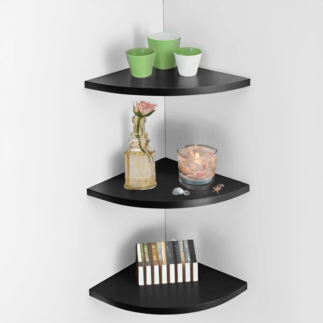 Wooden 3-Tier Floating Rack Shelf for Living Room– PalleTrendz